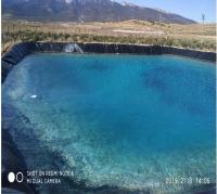 China 0.75mm HDPE PVC Geomembrane Circular Tanks for Fish Farming in Office Building Design for sale
