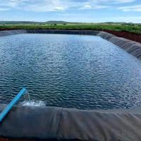 China Shrimp Fish Farm Pond Liner HDPE Geomembrane 0.5mm 0.75mm 1mm Water Resistant Design for sale