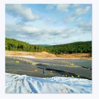 China Agriculture Water Conservancy 0.5mm Fish Farm Pond Liner 0.7mm Waterproof Geomembrane for sale