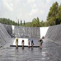 China HDPE Geomembrane for Agriculture Pond Liners Sale 0.2mm-3mm Thickness Smooth Surface for sale