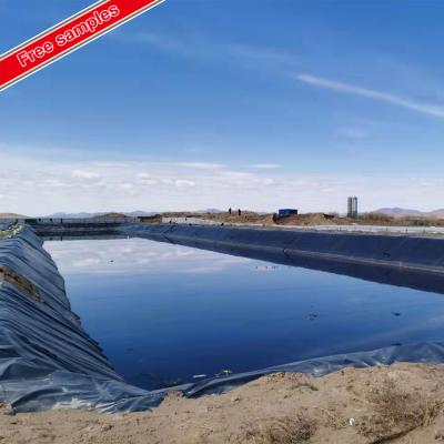 China 1mm 1.5mm HDPE Geomembrane Fish Pond Liner for Fish Farming in Black White Green Blue for sale