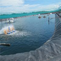 China Green HDPE Liner Geomembranes for 0.3mm 0.5mm Plastic Fish Shrimp Pond Liner for sale