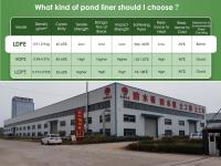 China 1m-8m Width HDPE Geomembrane Pond Liners for Fish Shrimp Farm Black White Green Blue for sale
