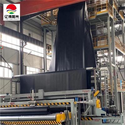 China HDPE Geomembrane Waterproof 0.75mm 1mm Biofloc Tarpaulin Fish Tank Farming Pond Liner for sale