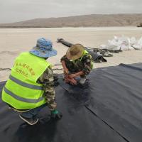 China 100% Virgin HDPE Agriculture Pond Liner HDPE Geomembrane with Eco-Friendly Material for sale