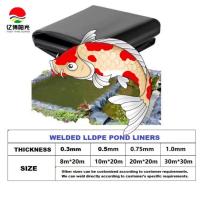 China 0.2mm-3mm Thickness All-Welded LLDPE Geomembrane Liners for Aquaculture 1m-8m Width for sale
