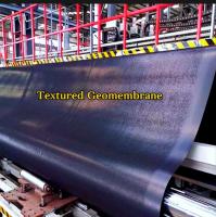 China 1m-8m Width Textured Geomembrane for Landfill Slope Waterproofing for sale