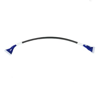 China Blue Custom Car Wiring Harness FFC Flexible Flat Cable Shielded With Short Circuit Testing for sale
