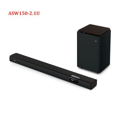 China Powerful 2.1ch Home Audio Soundbar With Wireless Strong Subwoofer 100W RMS BT 5.0 HDMI ARC For Theater for sale