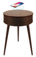 China Bluetooth 5.1 Smart Speaker Table With Wireless Charging For Bedroom Living Room Office for sale