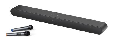 China Smart built-in 2.1CH karaoke Soundbar with wireless microphone 6 bands EQ 100W High Power TV Speaker Support HDMI ARC OPT for sale