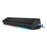 China RGB LED light Wireless SoundBar with USB Music Player portable audio with High Volume for PC Laptop for sale