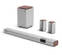 China 4.1-channel Soundbar with wireless two surround cabinet big Subwoofer, RMS 200W, Bluetooth 5.3, Home Theater System Satellite Soundbar for sale