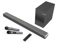 China Professional Karaoke soundbar for Home Theater 12 Inch family dancing Karaoke speaker with wireless microphone for sale
