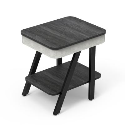 China Modern Home detachable steel Legs Coffee Table for Living Room Furniture Side Table speaker BT5.4 with bottom project light for sale