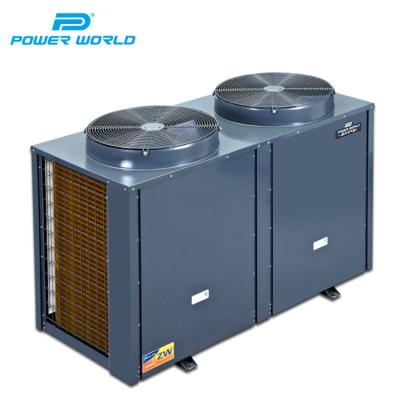 China 54600BTU Commercial Compress Air to Heated Swimming Pool Water Titanium Exchanging Heater Pump R407C for sale