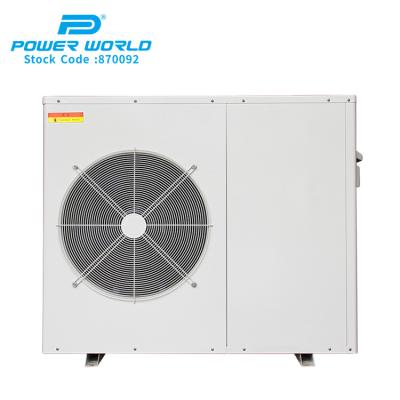 China Indoor hydronic home heat exchanger Residential EVI dc inverter 12 kw heat pump air to water for sale