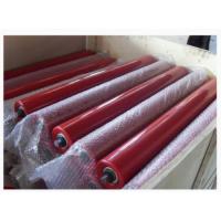 China Zinc Plated Rubber Conveyor Rollers 55HRC-60HRC Printer Rubber Roller for sale