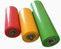 China Zinc Plated Rubber Conveyor Rollers 55HRC-60HRC Printer Rubber Roller for sale
