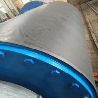 China Paper Machine Suction Press Roll Jumbo Press Roller Rubber Or PU Coating for sale