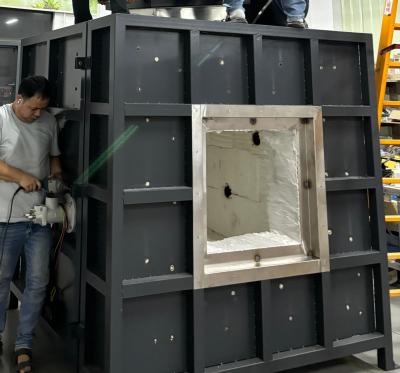 China High Accuracy Steel Structure Fireproof Coating Testing Furnace for sale