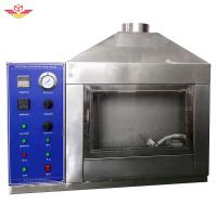 China Single - Flame Source Testing Equipment Equipped With Manual Adjustable Damper Device for sale