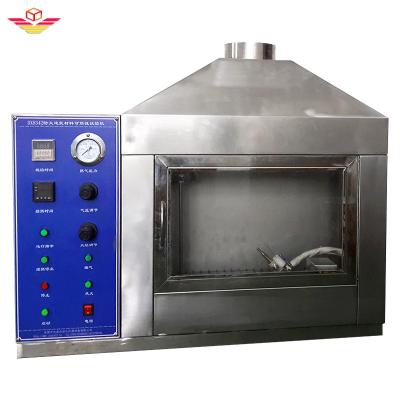 China Single - Flame Source Testing Equipment Equipped With Manual Adjustable Damper Device for sale