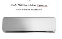 China 200W Air Disinfection Purifier With UVC Sanitizer 1000M3/H for factory for sale