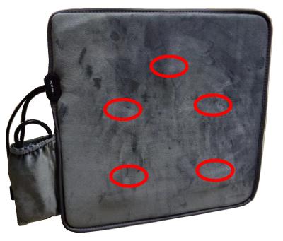 China OEM 8 Vibration Molds Car Cushion With Massage And Heat for sale
