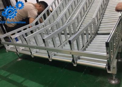 China Aluminium Profile Automated Conveyor Systems , Roller Conveyor System For Desiccant Bags for sale