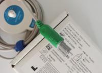 China MS3-31527 Toco Transducer Probe 6 Needle Single Slot Blue Ribbon Velcro 2.5m Length for sale