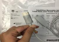 China M1669A Interllivue Reusable 3 Lead ECG Cable aAMI/IEC 2.7M TPU Material for sale