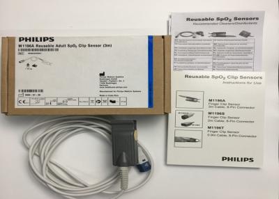 China Phlip Reusable Finger Clip Sensor 2M d Head M1191B Ref 989803144371 for sale