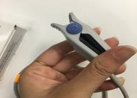 China Reusable Medical Equipment Spare Parts , Trusignal Spo2 Finger Sensor Round Shaped 1M for sale