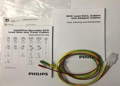 China M1674A ECG Lead Set Cable 3 Lead IEC ICU 1M For Medical Equipment for sale
