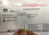 China M1674A ECG Lead Set Cable 3 Lead IEC ICU 1M For Medical Equipment for sale