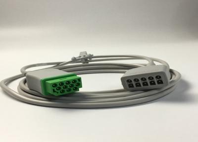China GE Adults Multi Link ECG Lead Cable 3 Lead 5 Lead 3.6M 12ft 2017003-001 for sale