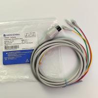 China BJ-753P NIHON KOHDEN Heart Conductivity Wire Black Round Head 6 Pin Three Lead European Standard Button for sale