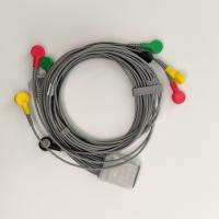 China Original Dynamic Holter ECG Lead Wire 12 Lead Button Type REF EL10NISH01 IPN 01.57.471450 for sale