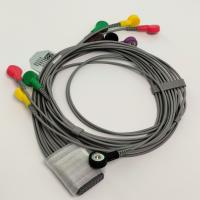 China Original Dynamic Holter ECG Lead Wire 12 Lead Button Type REF EL10NISH01 IPN 01.57.471450 for sale