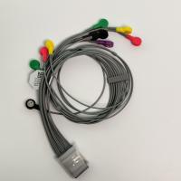 China Original Dynamic Holter ECG Lead Wire 12 Lead Button Type REF EL10NISH01 IPN 01.57.471450 for sale