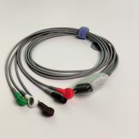 China IT20 ECG Telemetry Lead Wire Five Lead American Standard Buckle Style REF EL05DASY1 for sale