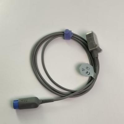 China REF SHEC3 Blood Oxygen Extension Cable 2M Blue Round Head Single Slot 7 Pin L 2.0 Meters for sale