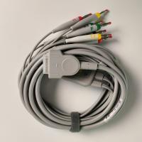 China Electrocardiogram Machine Integrated 12 Lead Wire With 15 Pins European Standard IEC Banana Head 4.0 for sale