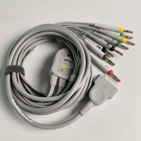 China Electrocardiogram Machine Integrated 12 Lead Wire With 15 Pins European Standard IEC Banana Head 4.0 for sale