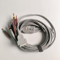 China Electrocardiogram Machine Integrated 12 Lead Wire 15 Pin Banana Head 4.0 Chest Guide 3.2M for sale