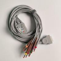 China Electrocardiogram Machine Integrated 12 Lead Wire 15 Pin Banana Head 4.0 Chest Guide 3.2M for sale