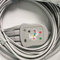 China Electrocardiogram Machine Integrated 12 Lead Wire 15 Pin Banana Head 4.0 Chest Guide 3.2M for sale