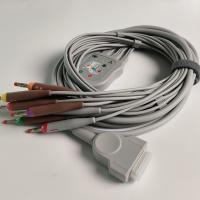 China Electrocardiogram Machine Integrated 12 Lead Wire 15 Pin Banana Head 4.0 Chest Guide 3.2M for sale