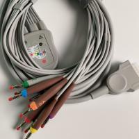 China Electrocardiogram Machine Integrated 12 Lead Wire 15 Pin Banana Head 4.0 Chest Guide 3.2M for sale